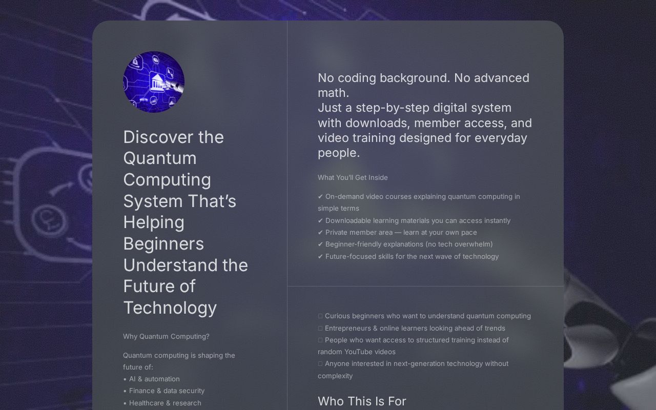 Learn Quantum Computing the Simple Way — Step-by-Step System